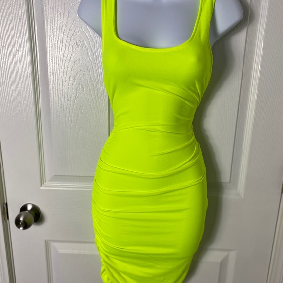 Dresses | Lime Green Body Con Dress | Poshmark